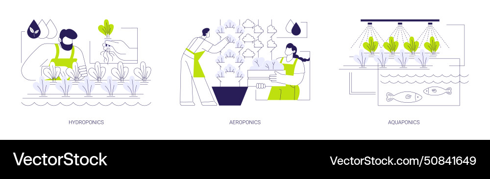 Vertical farming systems abstract concept Vector Image