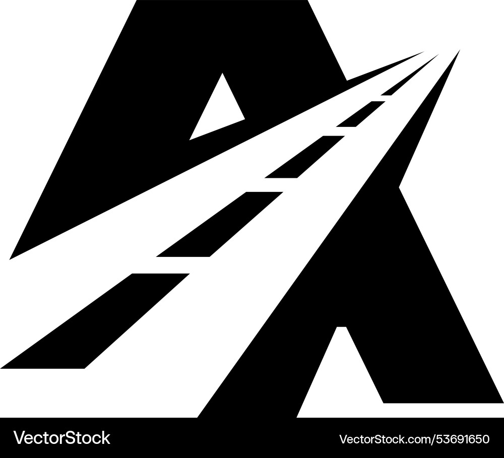 A road logo Royalty Free Vector Image - VectorStock