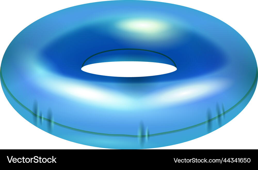 Blue Inflatable Ring Royalty Free Vector Image