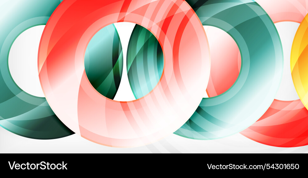 Circles round elements ring shapes premium Vector Image