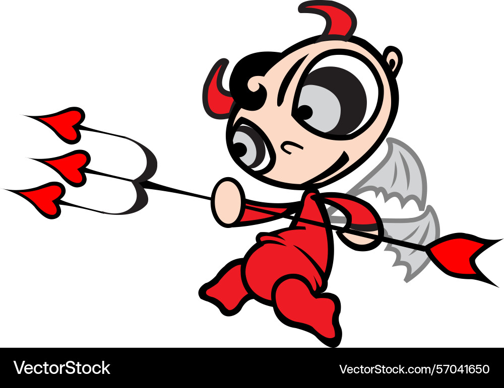 Cupido devil Royalty Free Vector Image - VectorStock