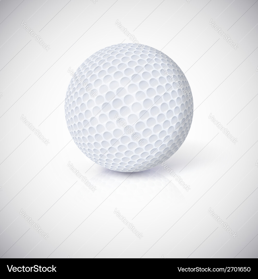 Golf ball Royalty Free Vector Image - VectorStock
