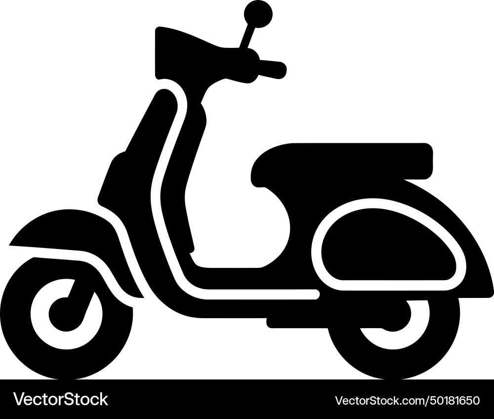 Vespa icon Royalty Free Vector Image - VectorStock