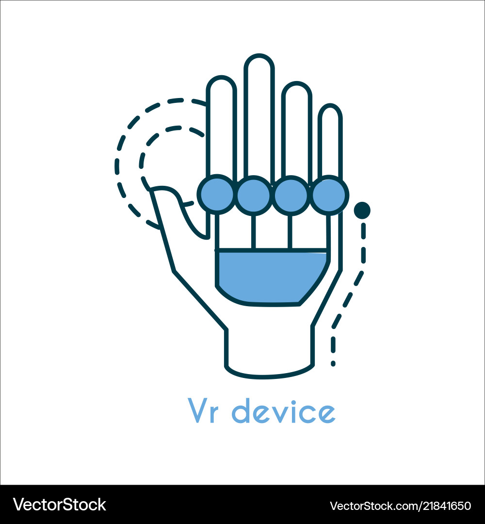 Vr device virtual icon Royalty Free Vector Image