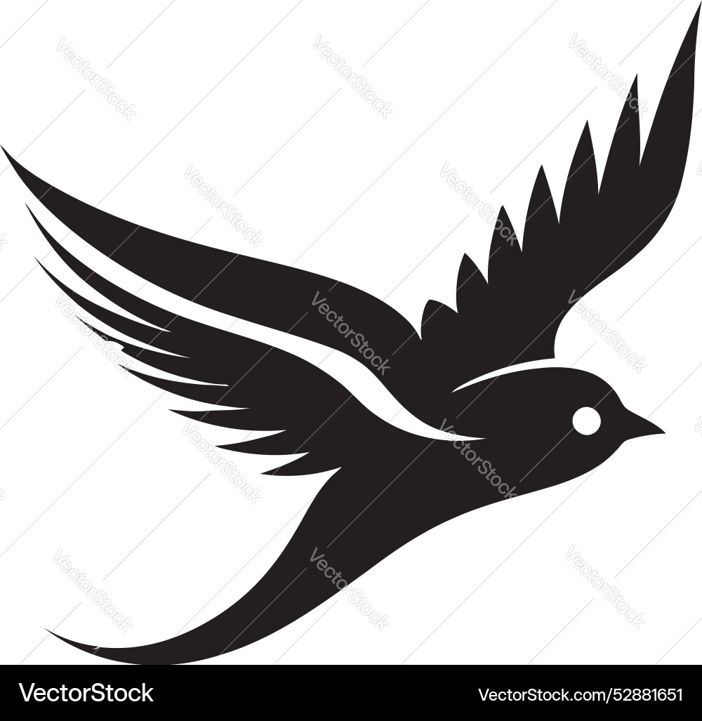Bird face heraldry eagle clan insignia Royalty Free Vector