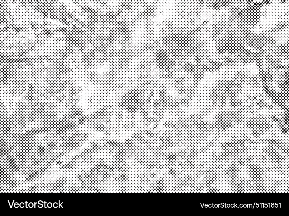 Black halftone texture effect background Vector Image