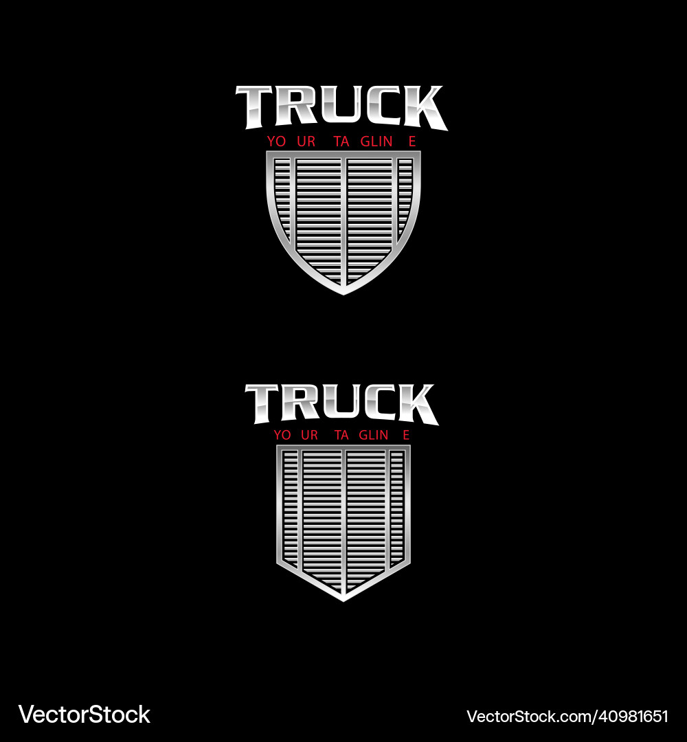 Bumper truck logo Royalty Free Vector Image - VectorStock