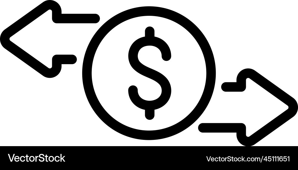 Money transaction icon Royalty Free Vector Image