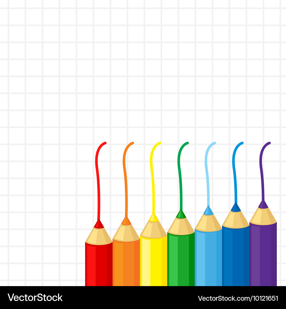 Pencil background Royalty Free Vector Image - VectorStock