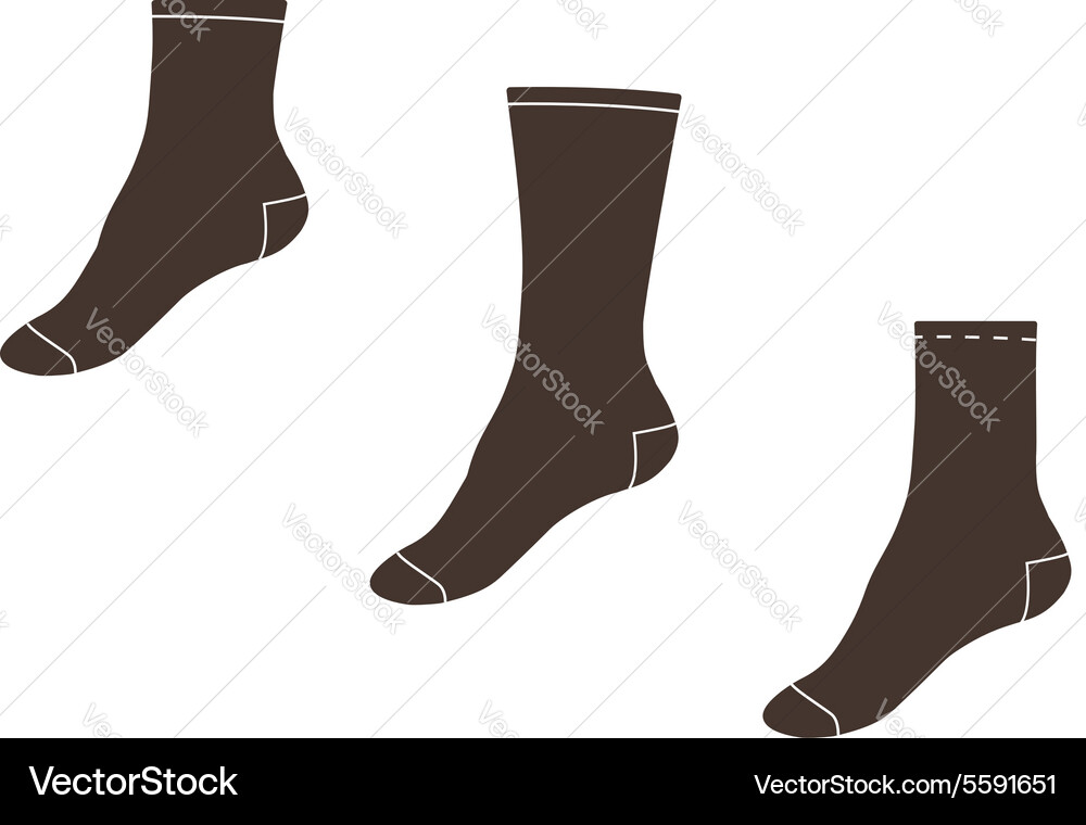 Set of socks Royalty Free Vector Image - VectorStock