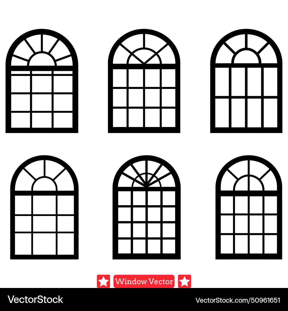 Urban skylines unveiled window silhouettes Vector Image