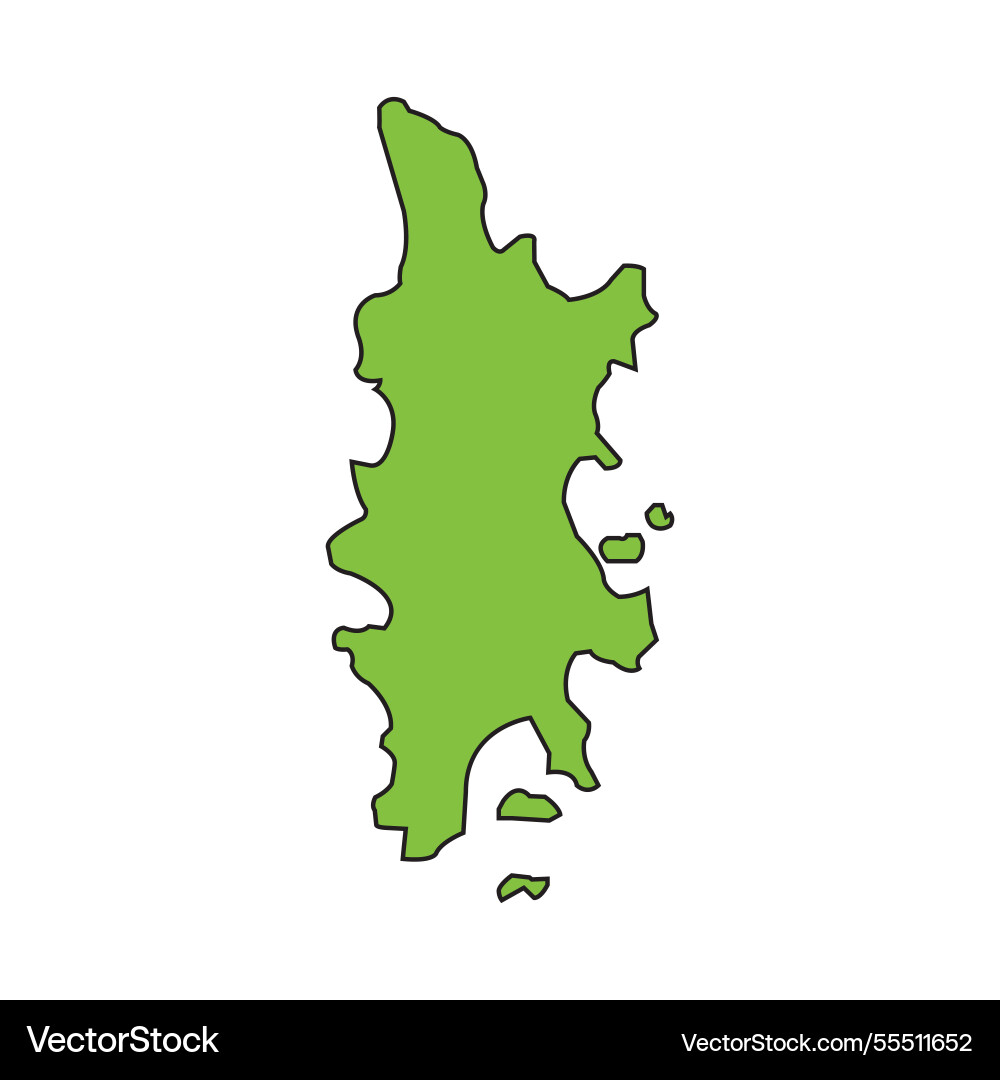 Map of phuket island thailand Royalty Free Vector Image