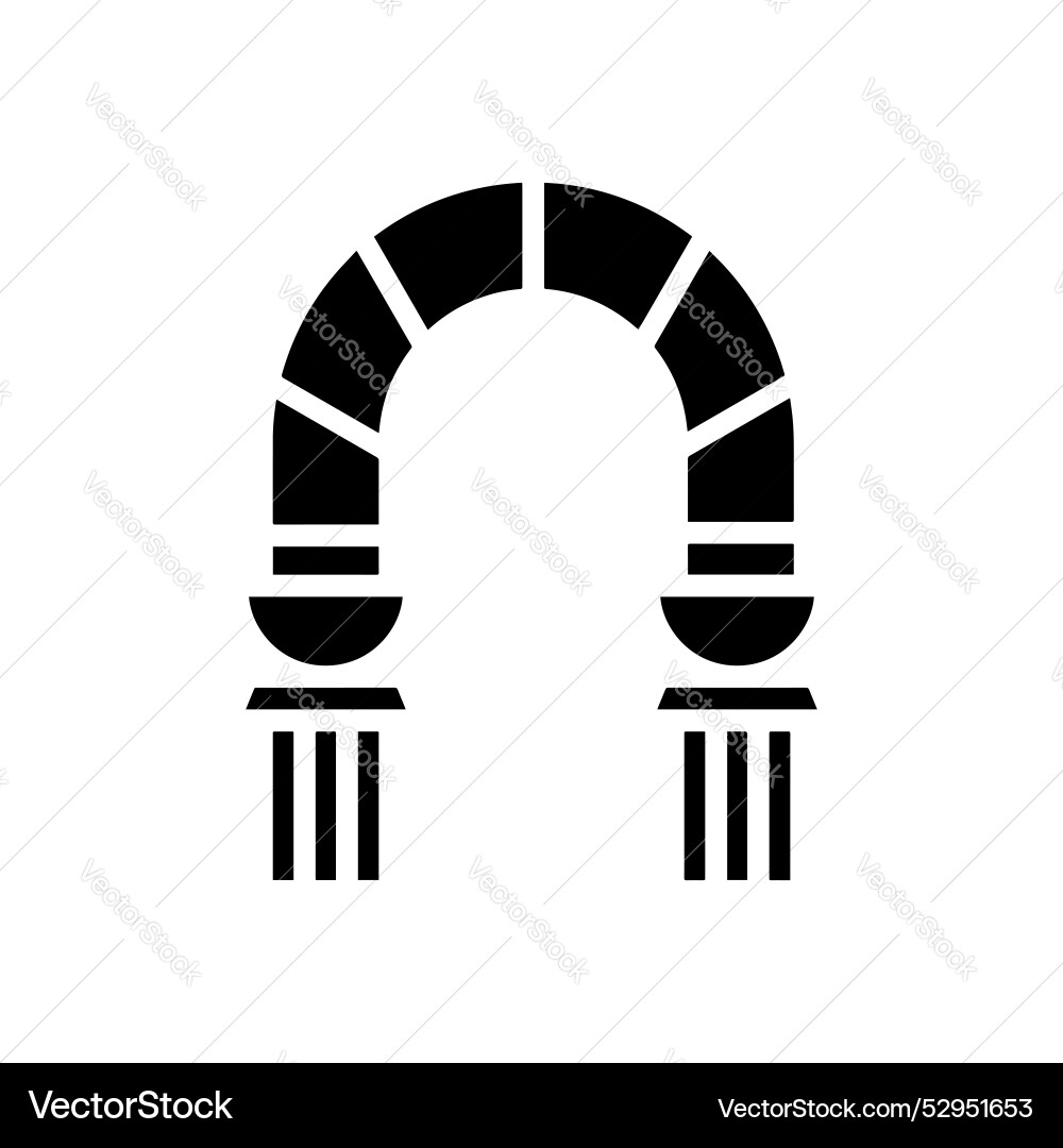 Archway icon isolated on white background Vector Image