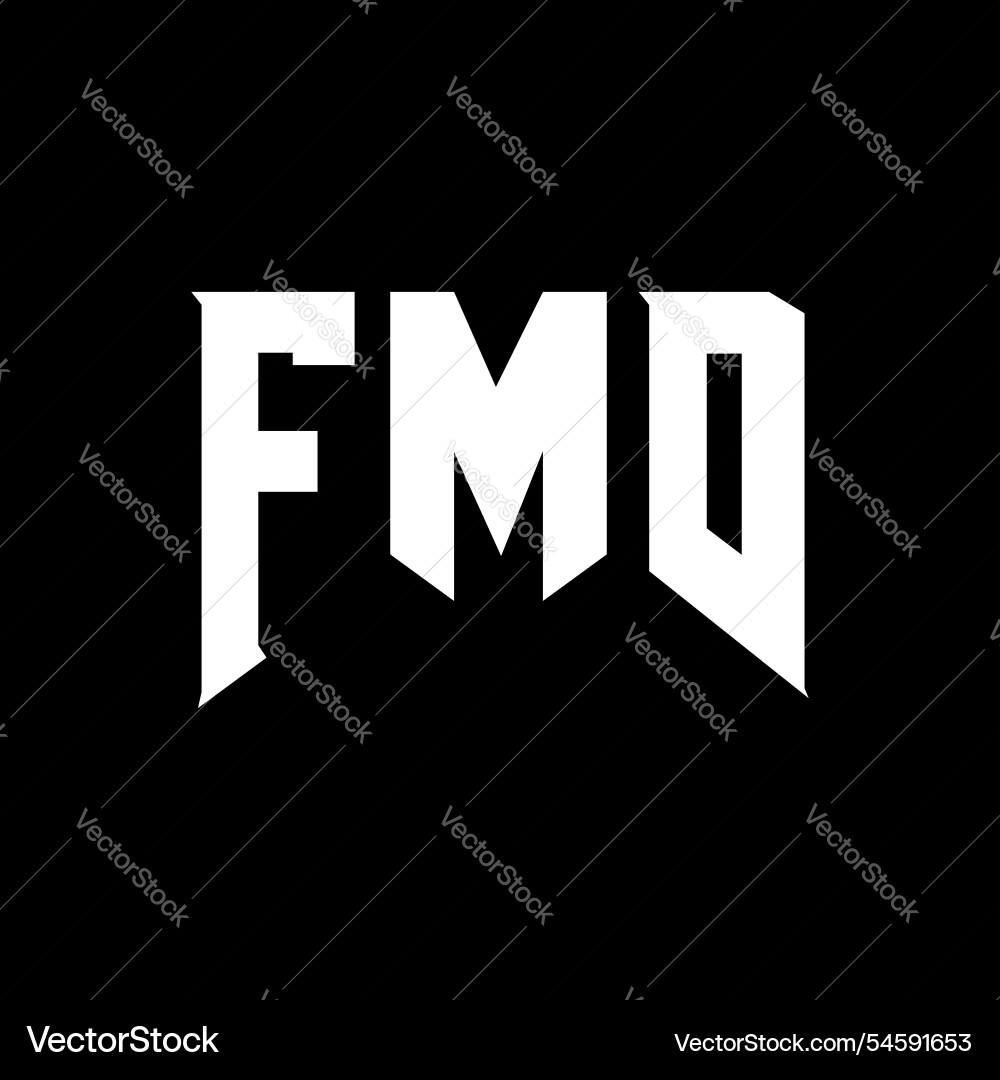 Fmd letter logo design for technology company Vector Image