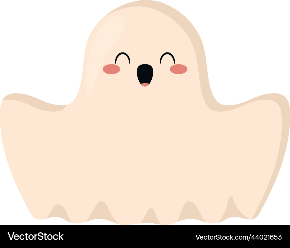 Smiling ghost Royalty Free Vector Image - VectorStock