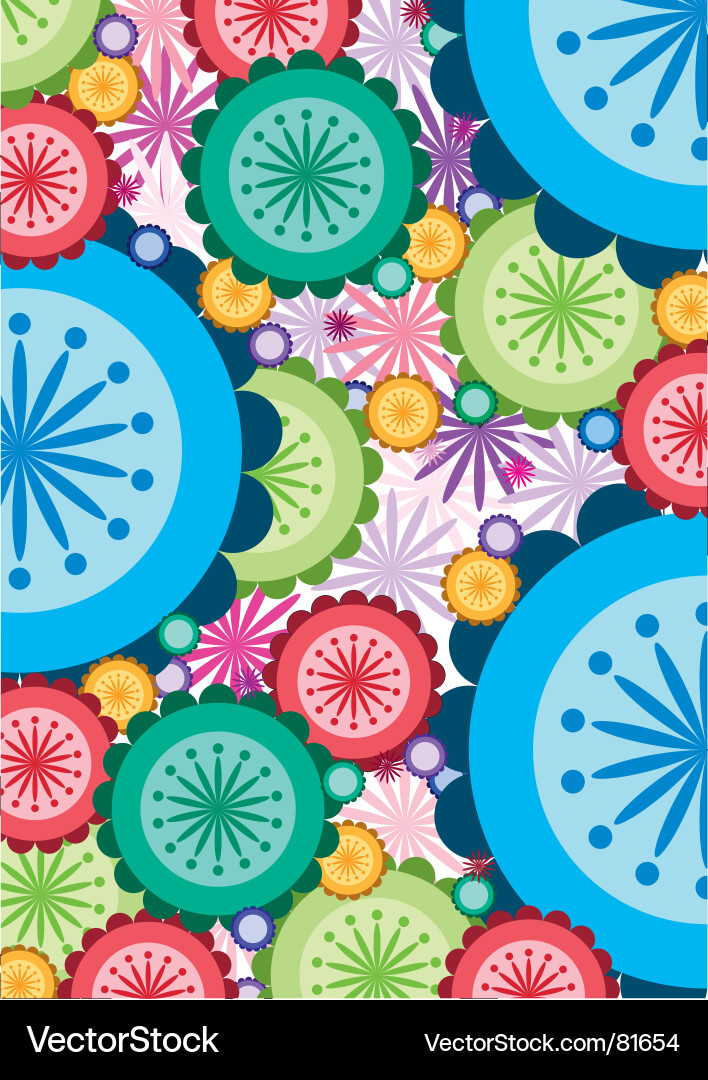Colorful flower background Royalty Free Vector Image