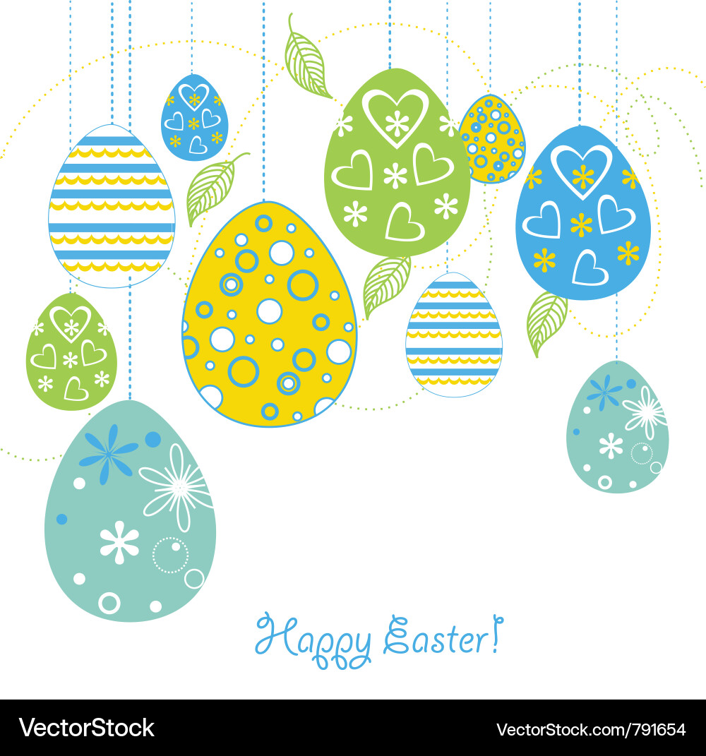 Easter background Royalty Free Vector Image - VectorStock