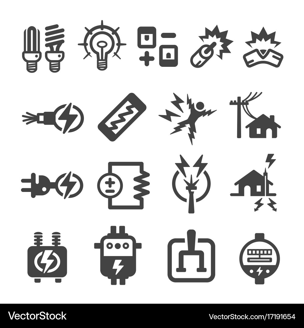 Electricelectronic icon Royalty Free Vector Image