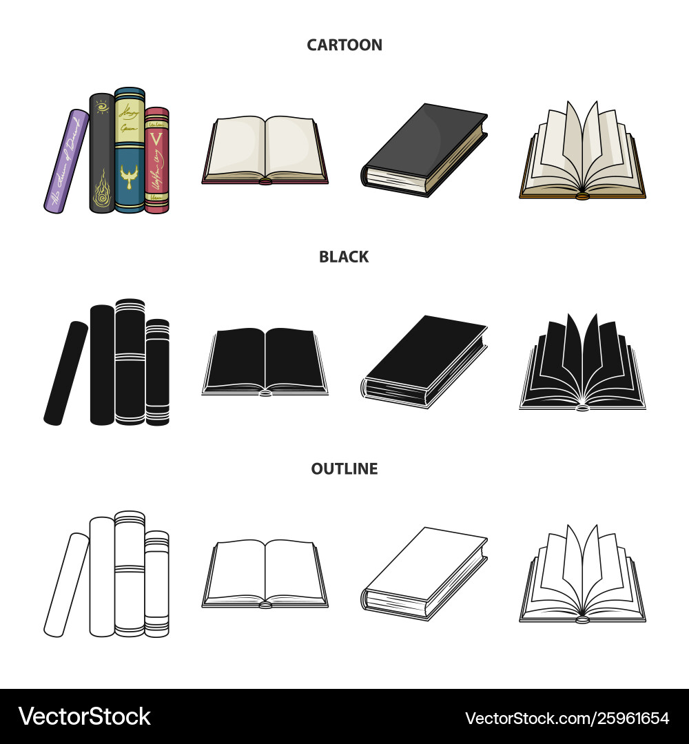 Library and textbook logo Royalty Free Vector Image