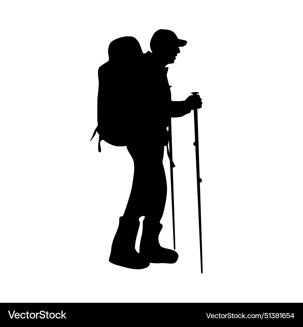 Man climbing on mountain people climbing Vector Image