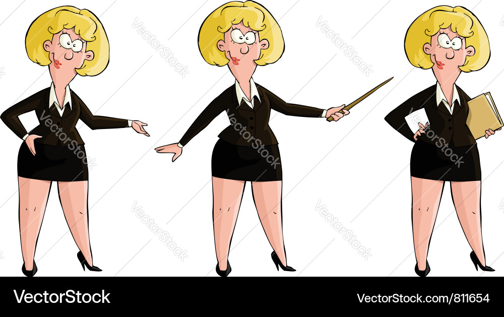 Three girls Royalty Free Vector Image - VectorStock
