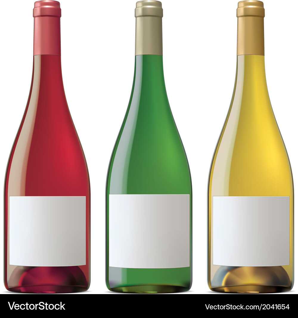 Wine bottles Royalty Free Vector Image - VectorStock