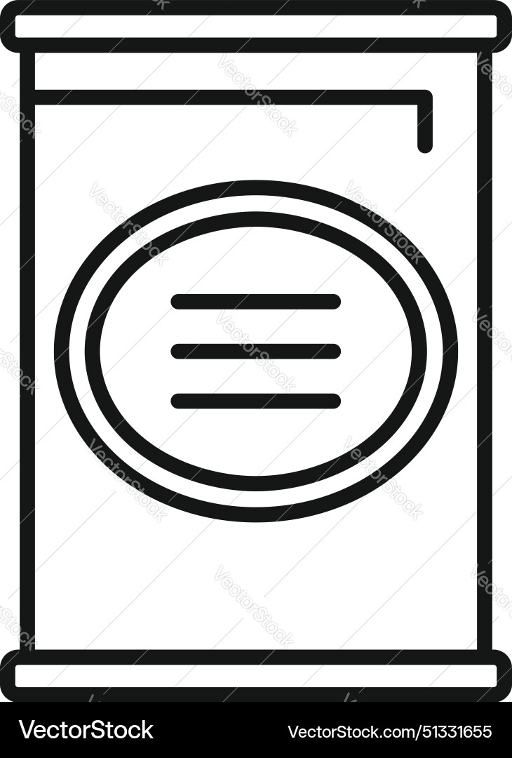 A food can icon Royalty Free Vector Image - VectorStock