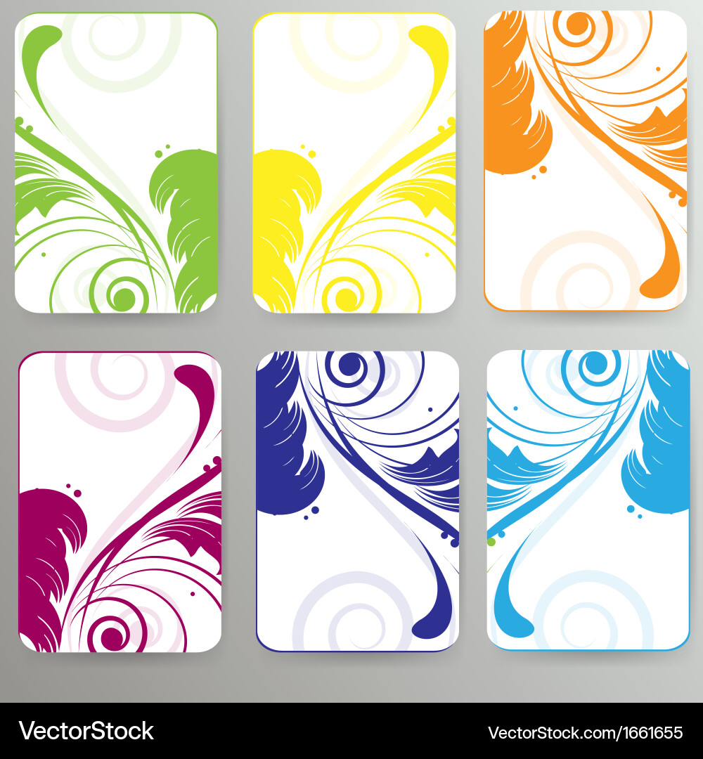 Abstract card with floral background Royalty Free Vector