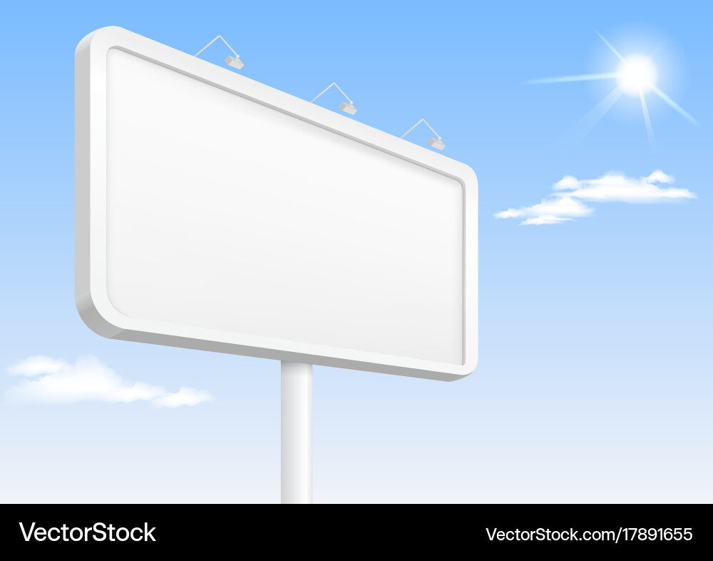 Banner template with backlight Royalty Free Vector Image