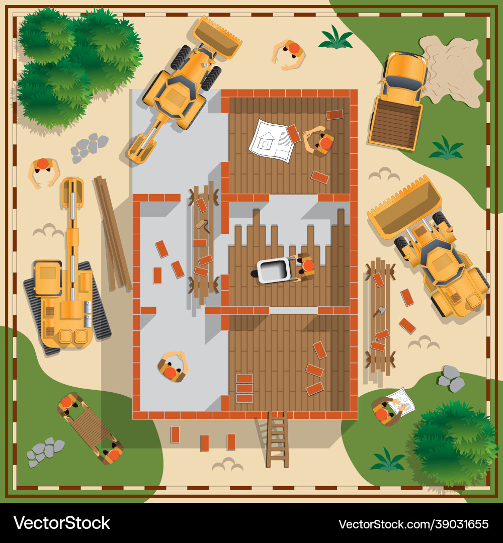 Construction of the building Royalty Free Vector Image