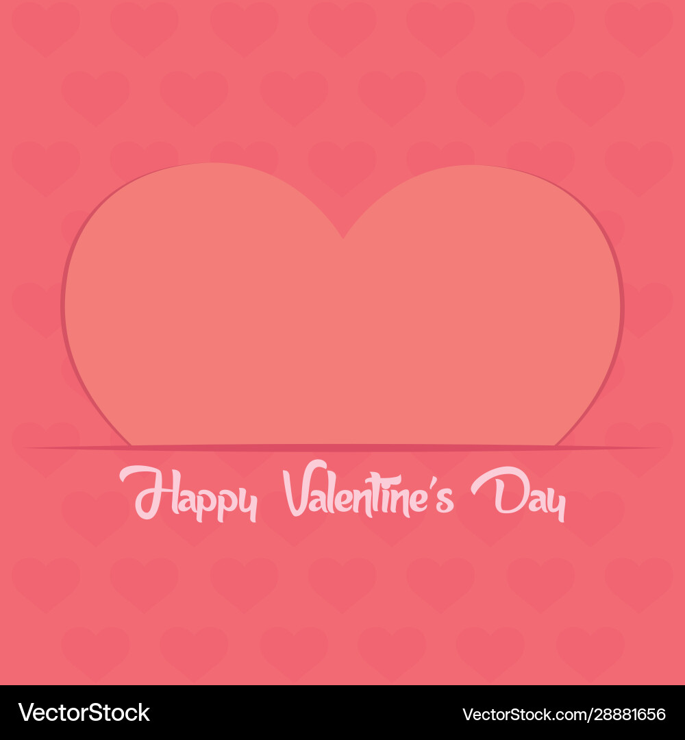 Happy valentine day card Royalty Free Vector Image