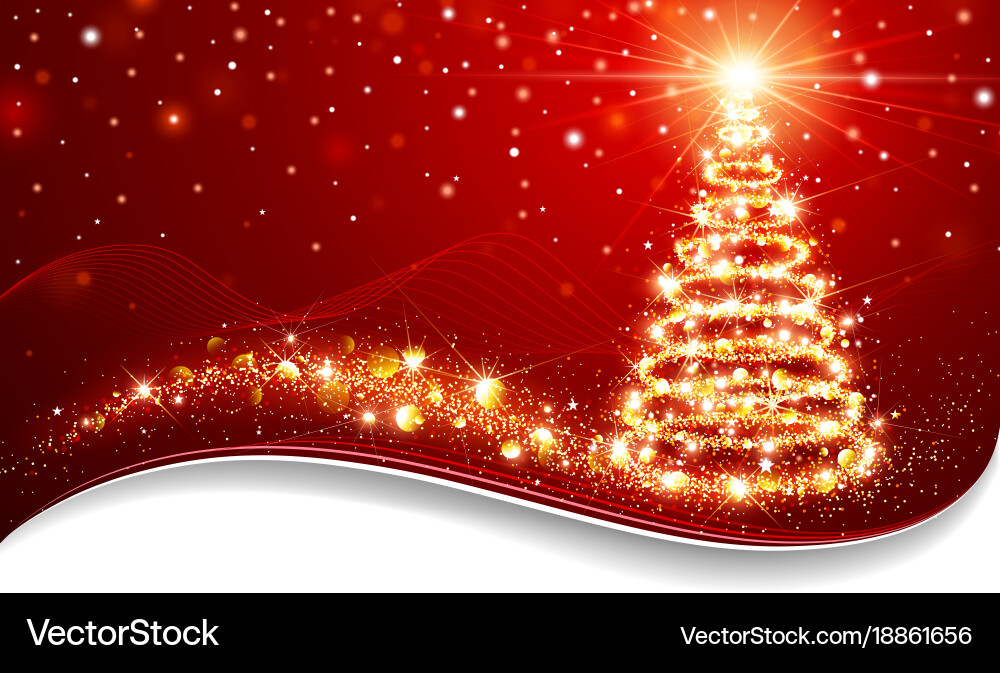 Magic christmas tree Royalty Free Vector Image