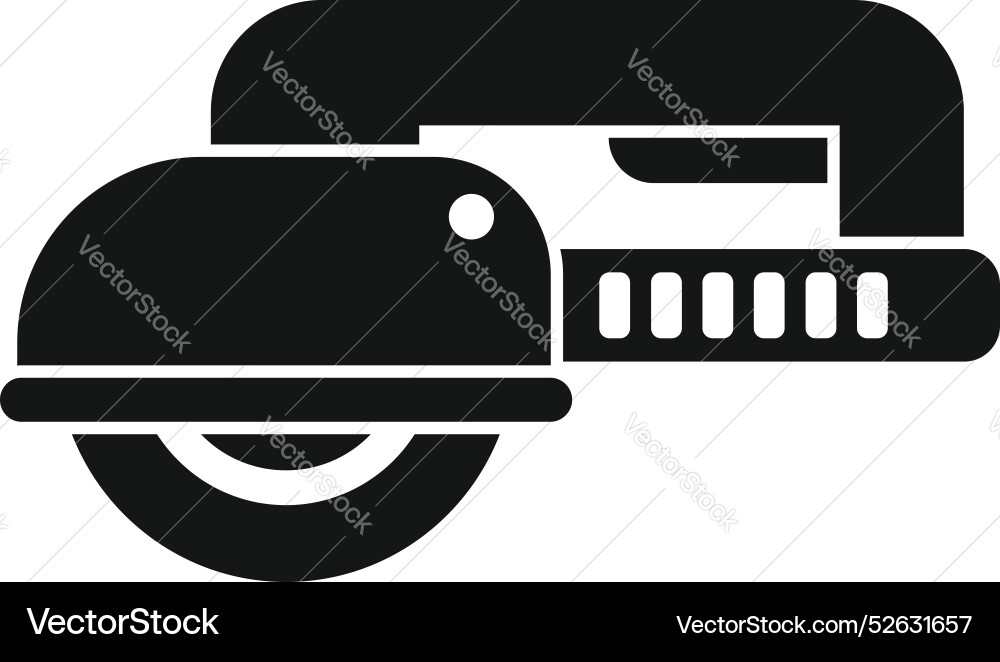 Angle grinder being used by construction worker Vector Image