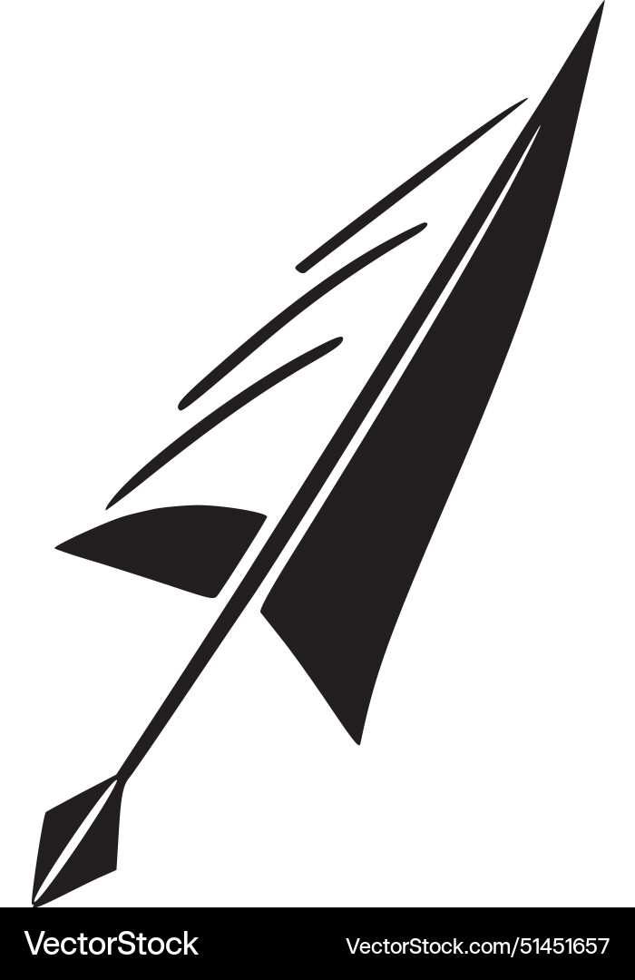 Arrow - minimalist and simple silhouette Vector Image