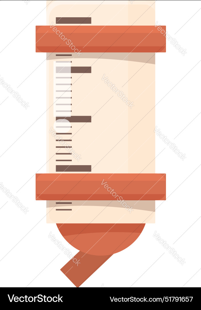 Baby bottle with scale showing milk level Vector Image