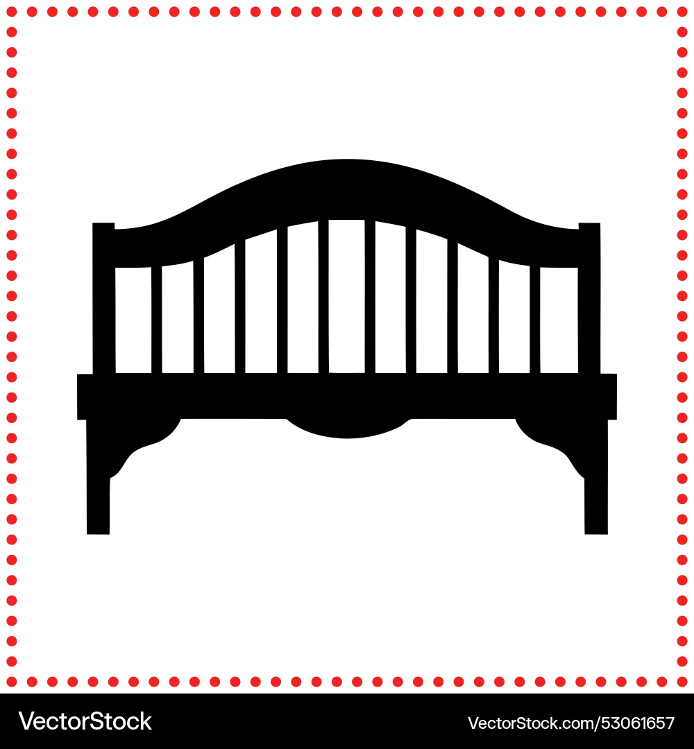 Handdrawn wooden bench silhouette great Royalty Free Vector