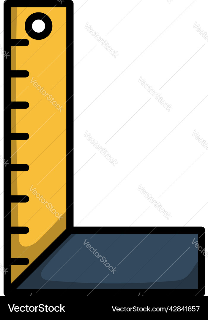 Icon of setsquare Royalty Free Vector Image - VectorStock