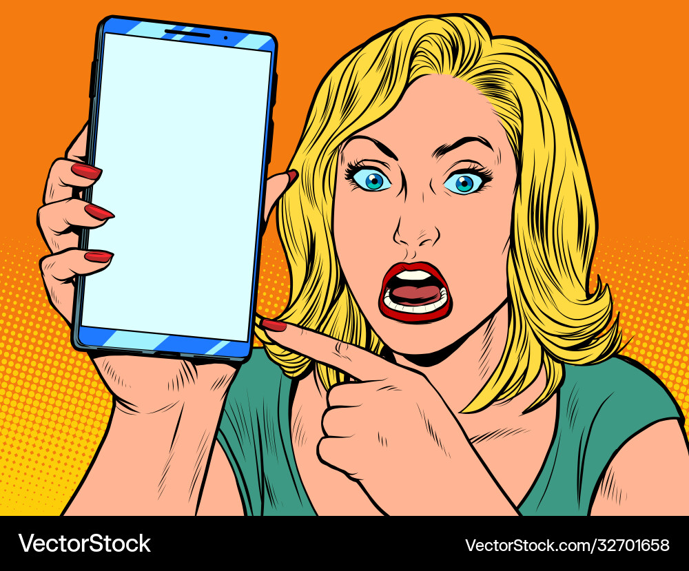 Woman Screaming Phone Vector Images (over 180)