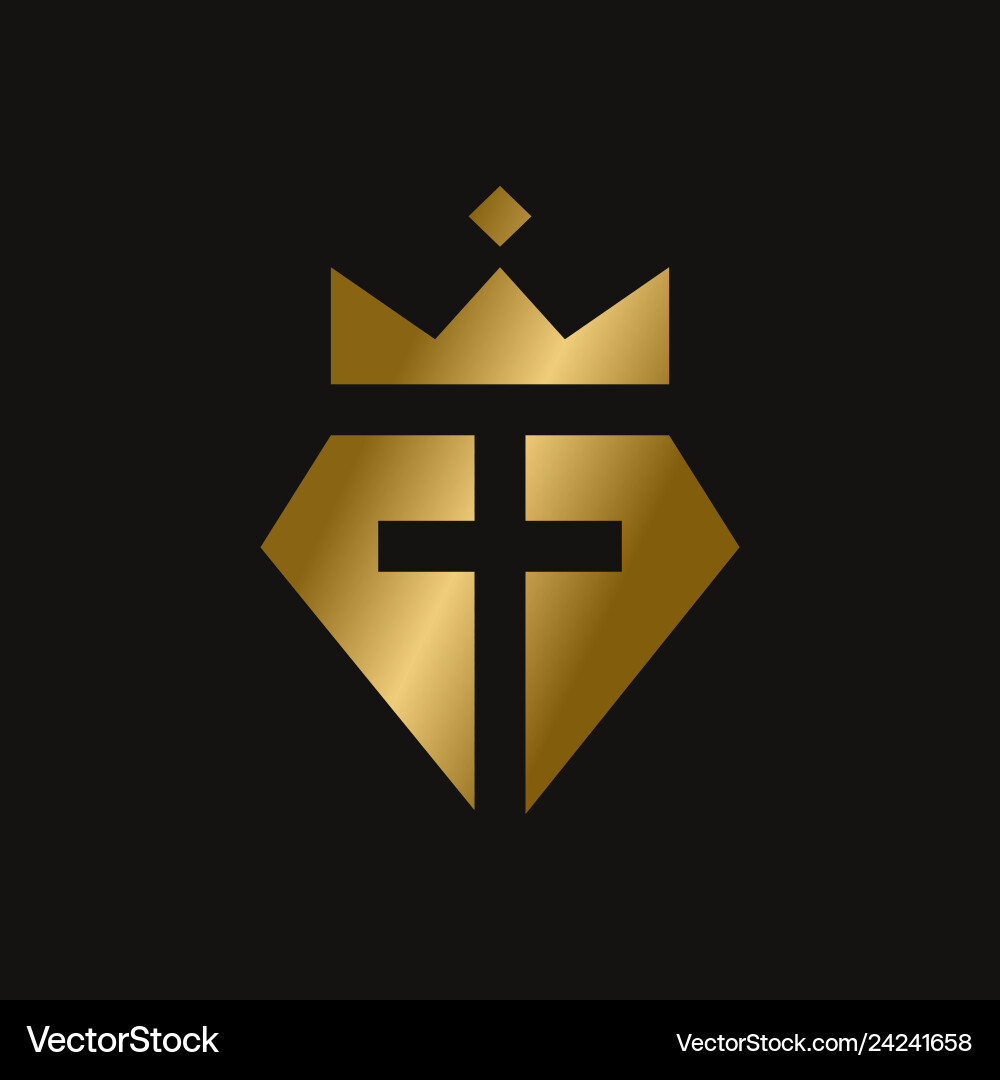 King diamond christian symbol Royalty Free Vector Image