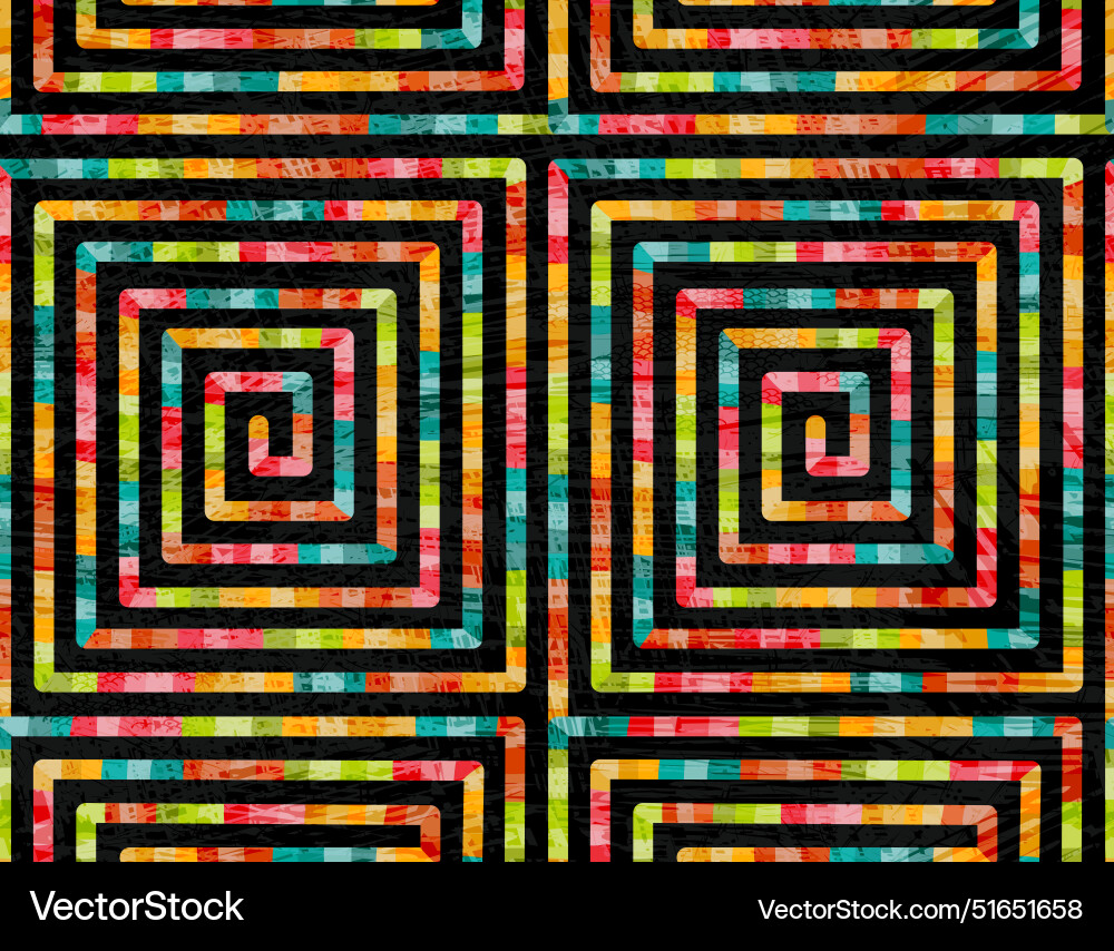 Psychedelic spiral square seamless Royalty Free Vector Image