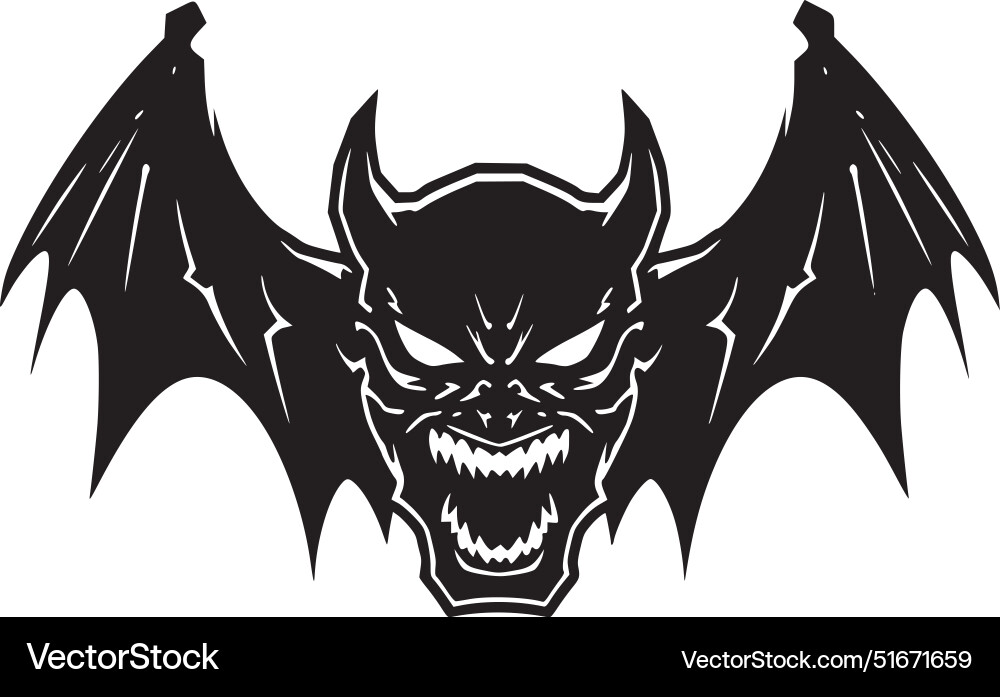 Bat - minimalist and simple silhouette Royalty Free Vector