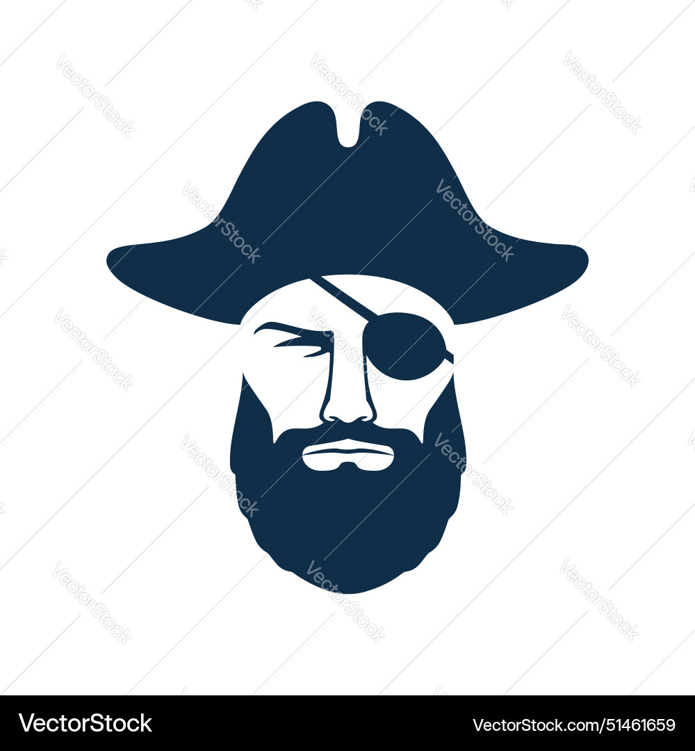 Pirate face Royalty Free Vector Image - VectorStock