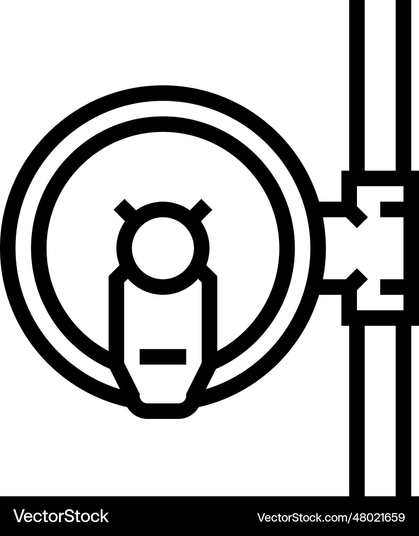 Regulator gas service line icon Royalty Free Vector Image