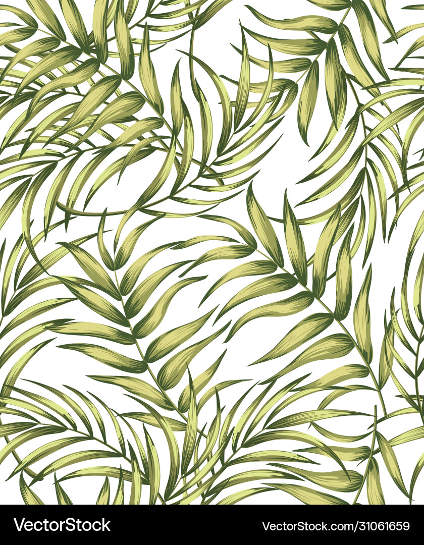 Tropical Leaf Pattern Royalty Free Vector Image