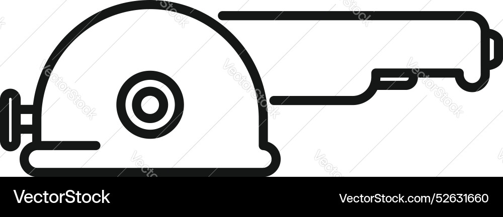 Angle grinder cutting disc tool for construction Vector Image