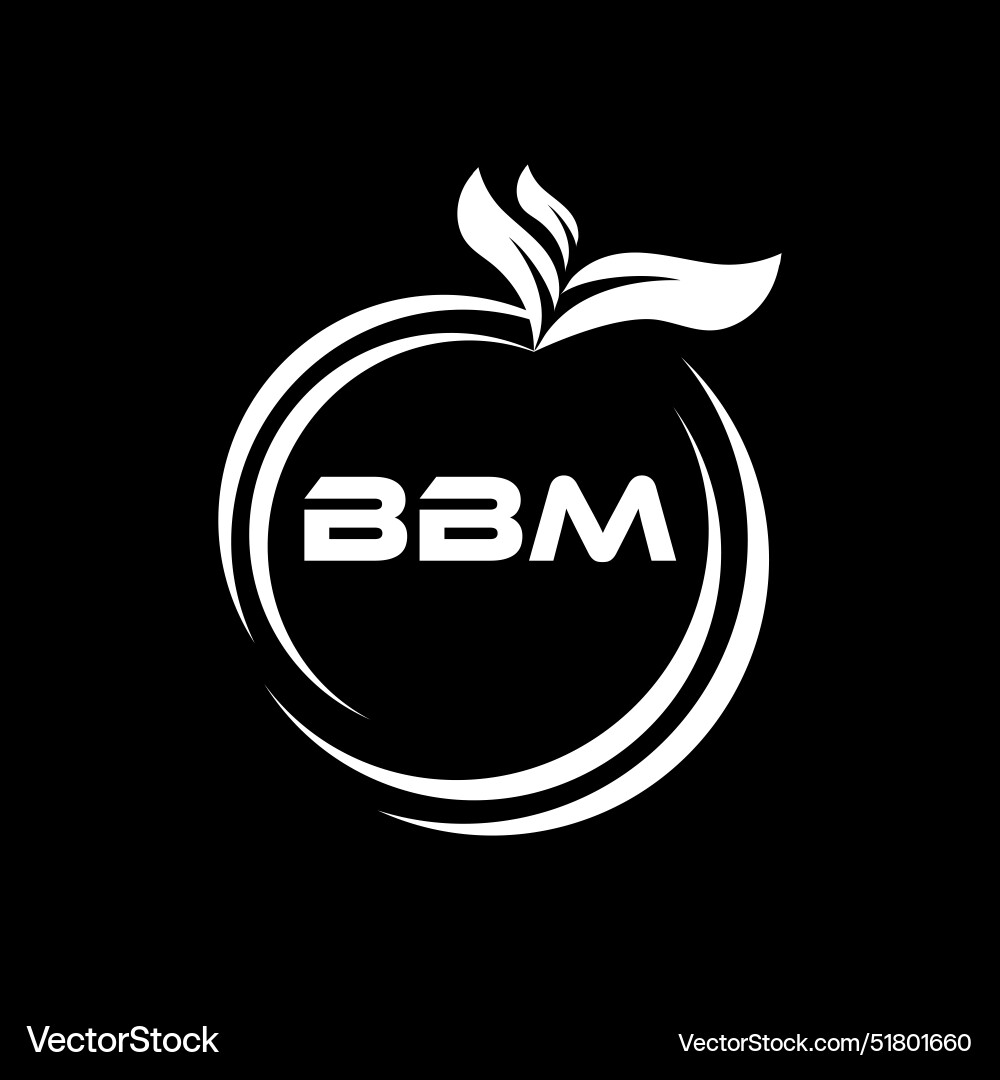 Bbm letter logo design simple and modern Vector Image