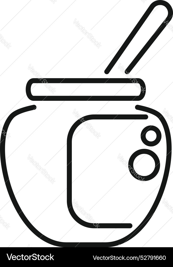 Calabash with bombilla for drinking mate infusion Vector Image
