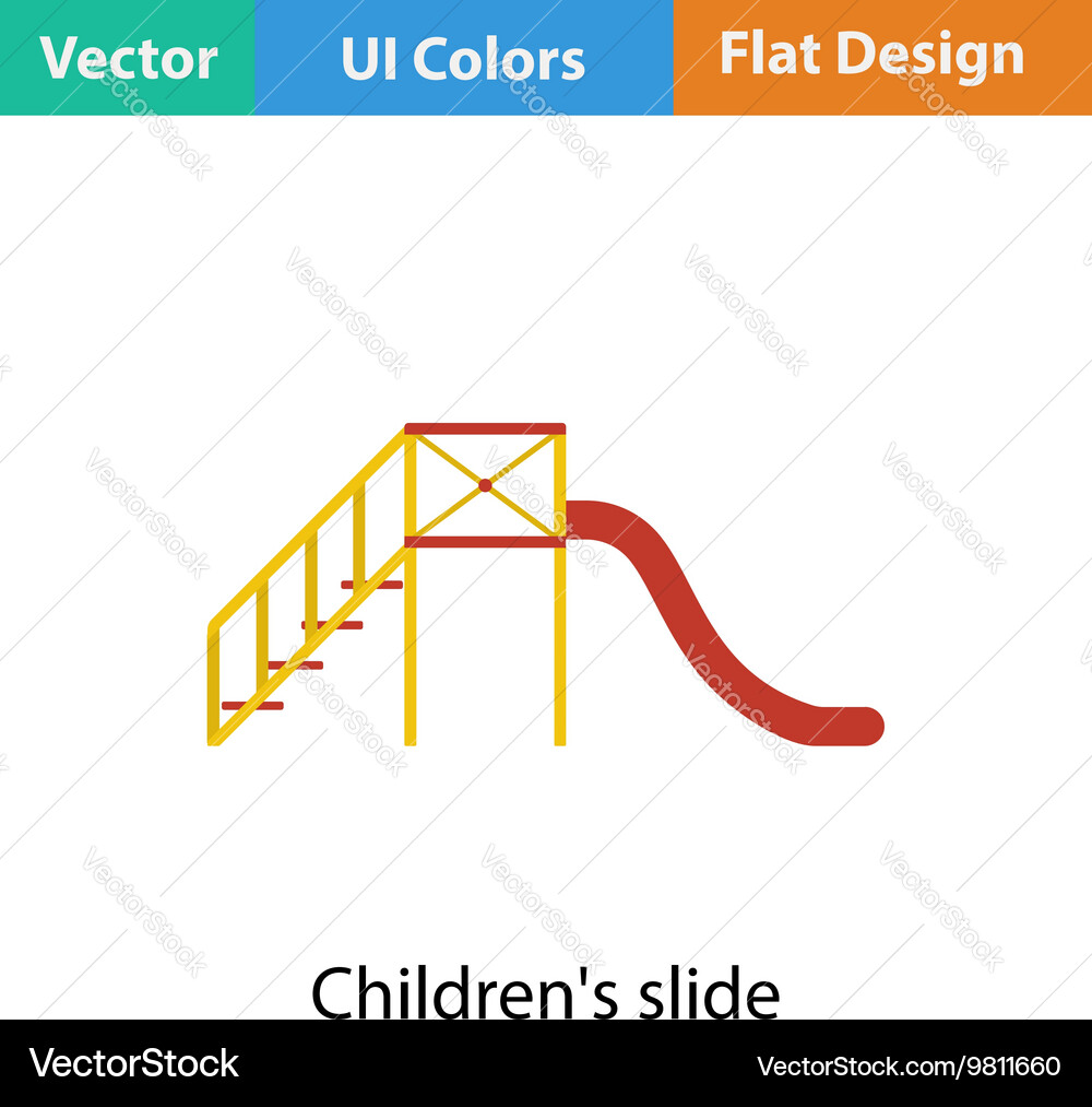 Children slide icon Royalty Free Vector Image - VectorStock