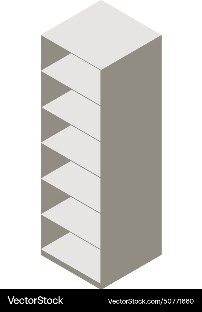 File cabinet isometric icon office storage Vector Image