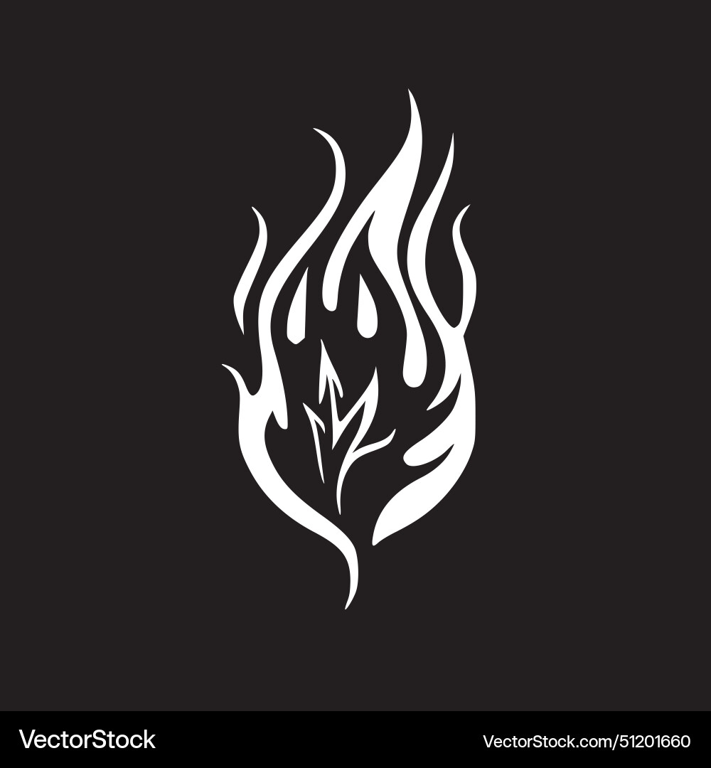 Fire - minimalist and simple silhouette Royalty Free Vector